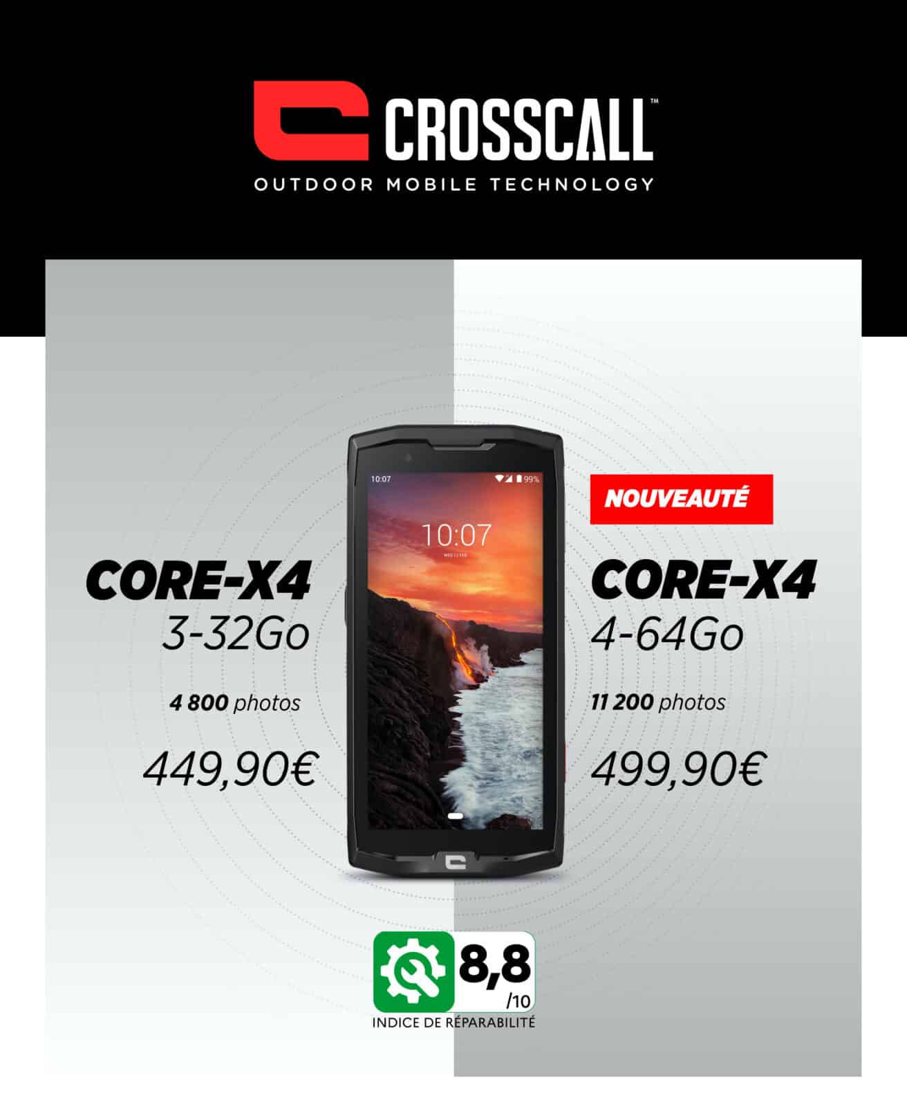 Le Crosscall Core X4 s'offre une nouvelle variante | LCDG