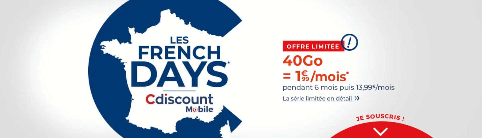 French Days : Cdiscount lance un forfait mobile canon à 1,99 euro par mois