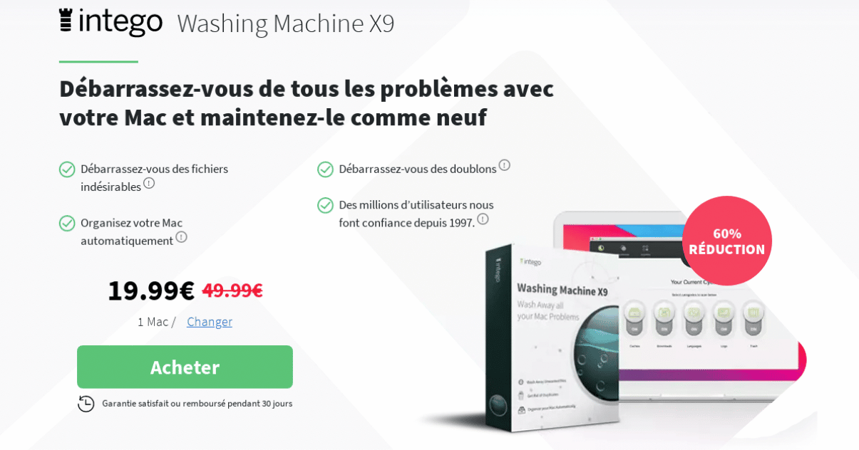 Intego Washing Machine X9 : un outil pour gagner de l'espace de ...