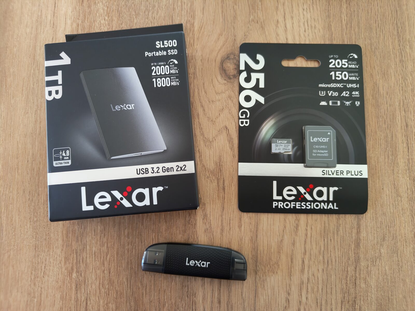 Test microSD Lexar Silver Plus 256 Go et SSD SL500 1 To | LCDG