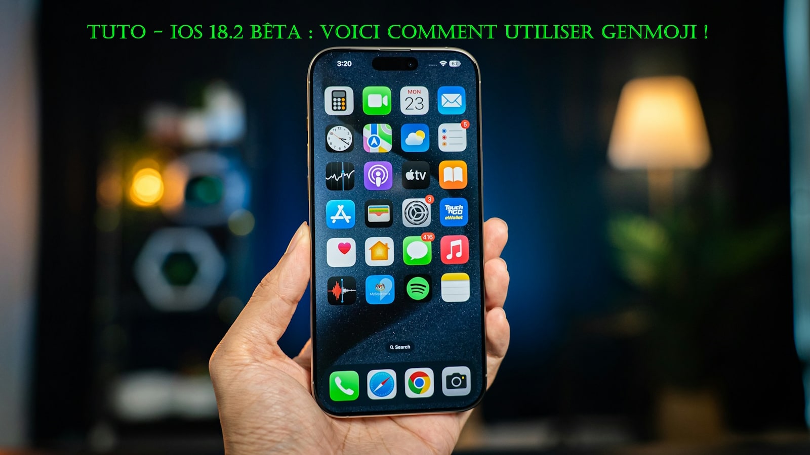 TUTO - iOS 18.2 bêta : créez vos emojis avec Genmoji | LCDG